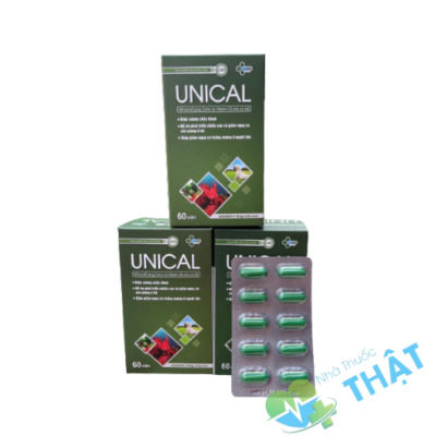 Unical Hộp 60 Viên – Bổ Sung Canxi Và Vitamin D3 - Nhà Thuốc Thật
